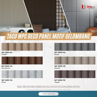 Jual TACO WPC Deco Panel Small Waves - Wallpanel PVC Hiasan Dinding ...