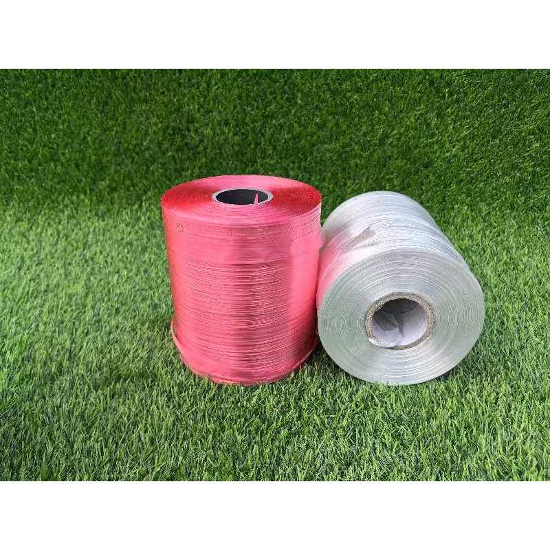 Jual 4000m x 29 mm Tali Rafia MERAH PUTIH Super Kuat (1 roll 4000m ...