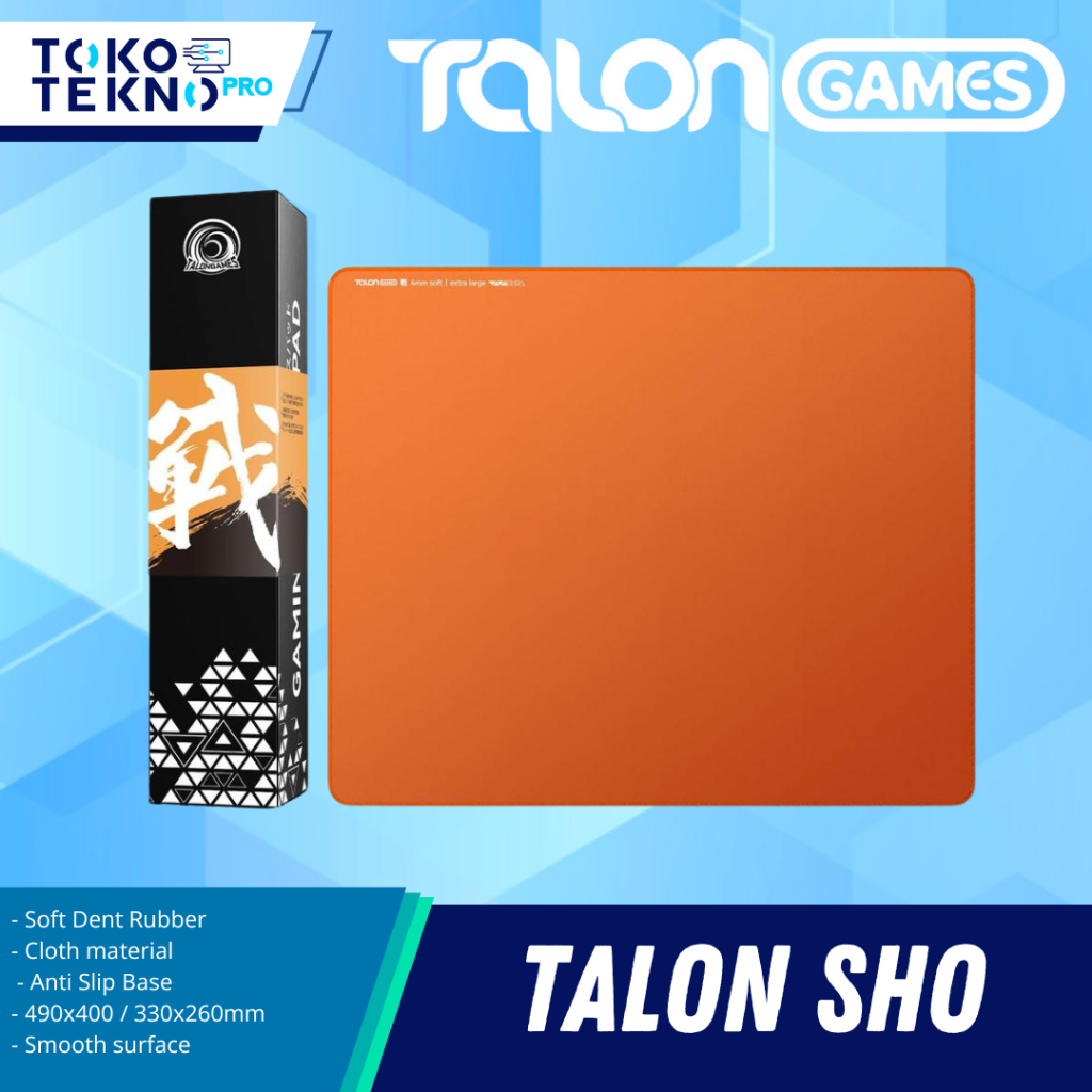 Jual TALONGAMES SEN Gaming Mousepad Soft Rubber Base Artisan Zero Clone ...