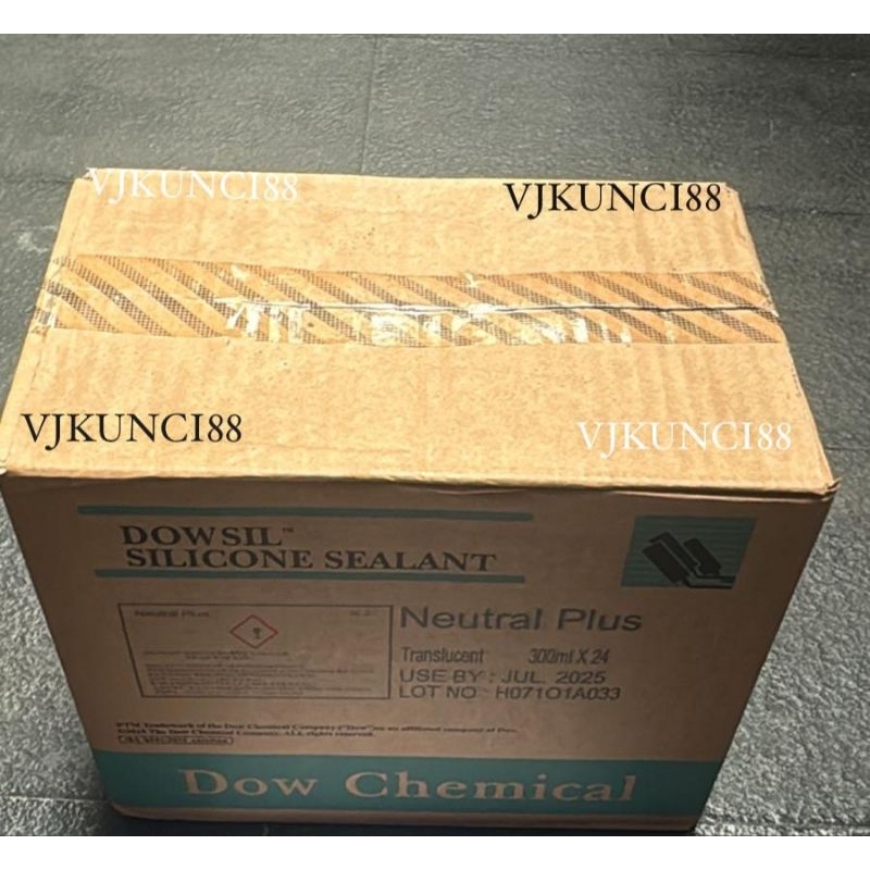Jual Dowsil Dow Corning Asam Lem Kaca Silicone Sealant 1 Dus Isi 24 Pcs | Shopee Indonesia