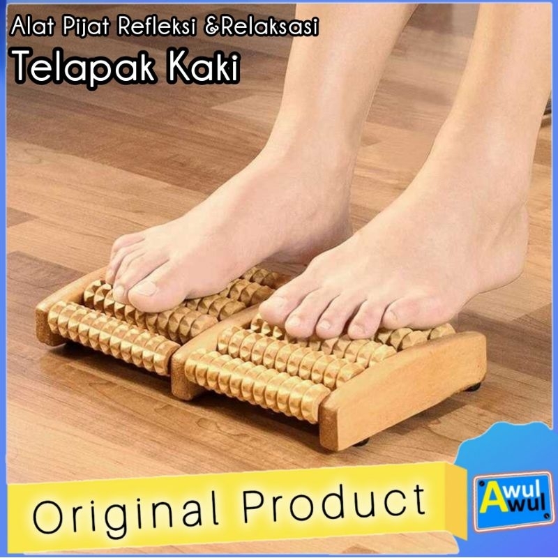Jual Alat Pijat Refleksi untuk Telapak Kaki Roller Bahan Kayu | Shopee ...
