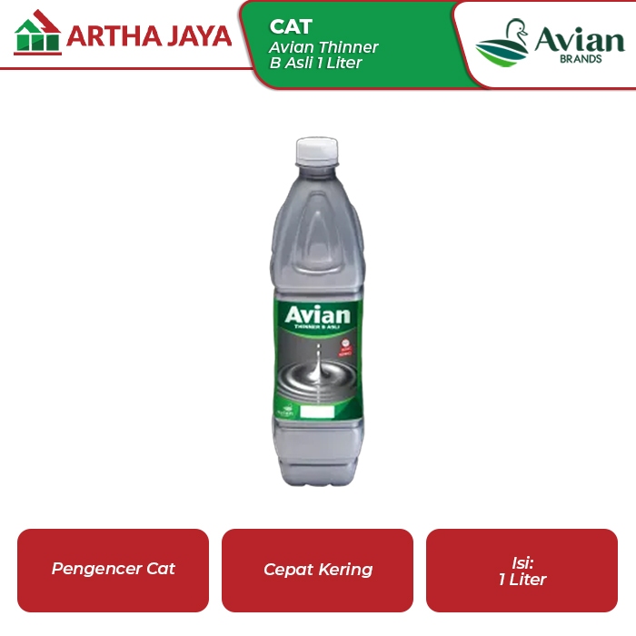 Jual Avian Thinner - Pengencer Cat Kayu Dan Besi (Thinner B Asli 1L / Thinner Enamel 1L ...