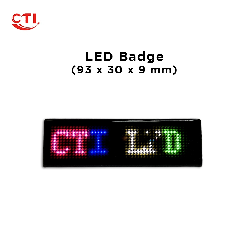 Jual CTI - Led Badge Name Tag LED /Running Text mini /Tulisan Berjalan /Miniatur truk / papan ...