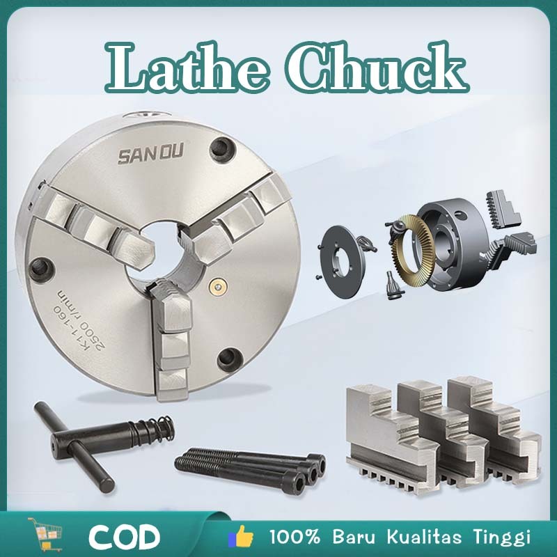 Jual Chuck Mini Lathe Tiga Cakar Chuck Bubut Mini 3 4" Chuck Mesin ...