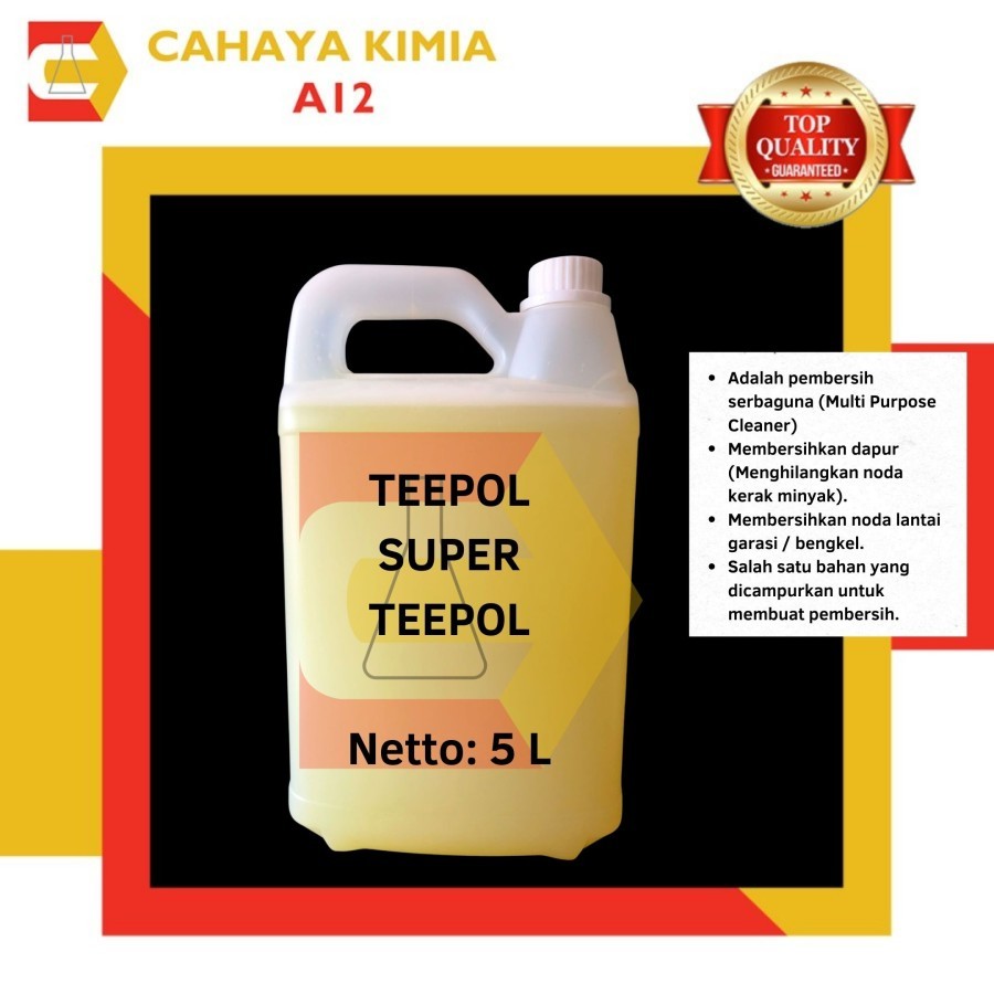 Jual Super Tepol Teepol Teppol Multi Purpose Cleaner - Degreaser 5 Liter | Shopee Indonesia