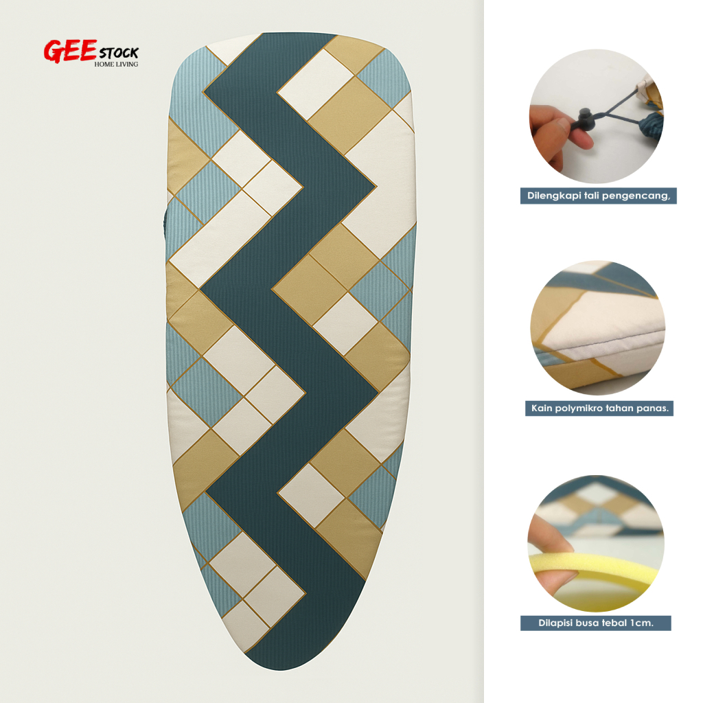 Jual Sarung Meja Setrika Tahan Panas Anti Gosong | Cover Alas Setrika ...