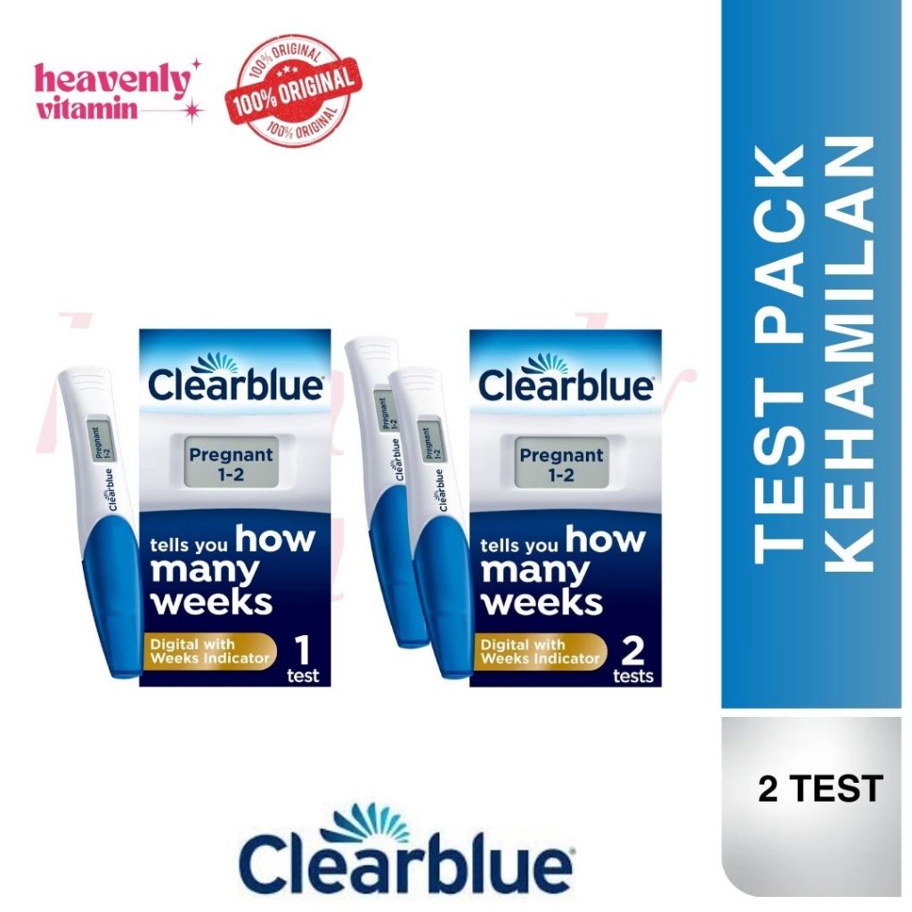 Jual ClearBlue Test Pack Digital Original - How Many Weeks | Shopee ...