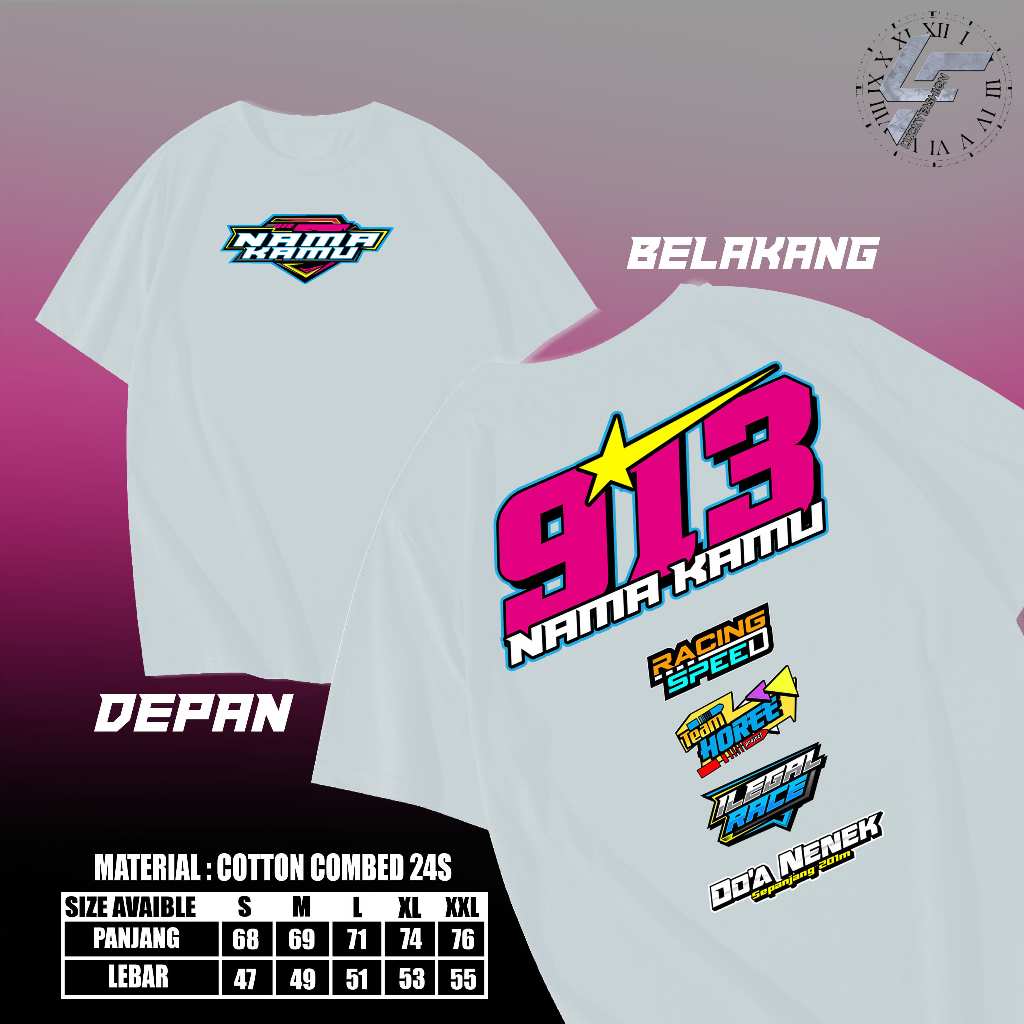 Jual KAOS RACING CUSTOM BISA REQUEST NAMA NOMOR SESUAI KEINGINAN / KAOS ...