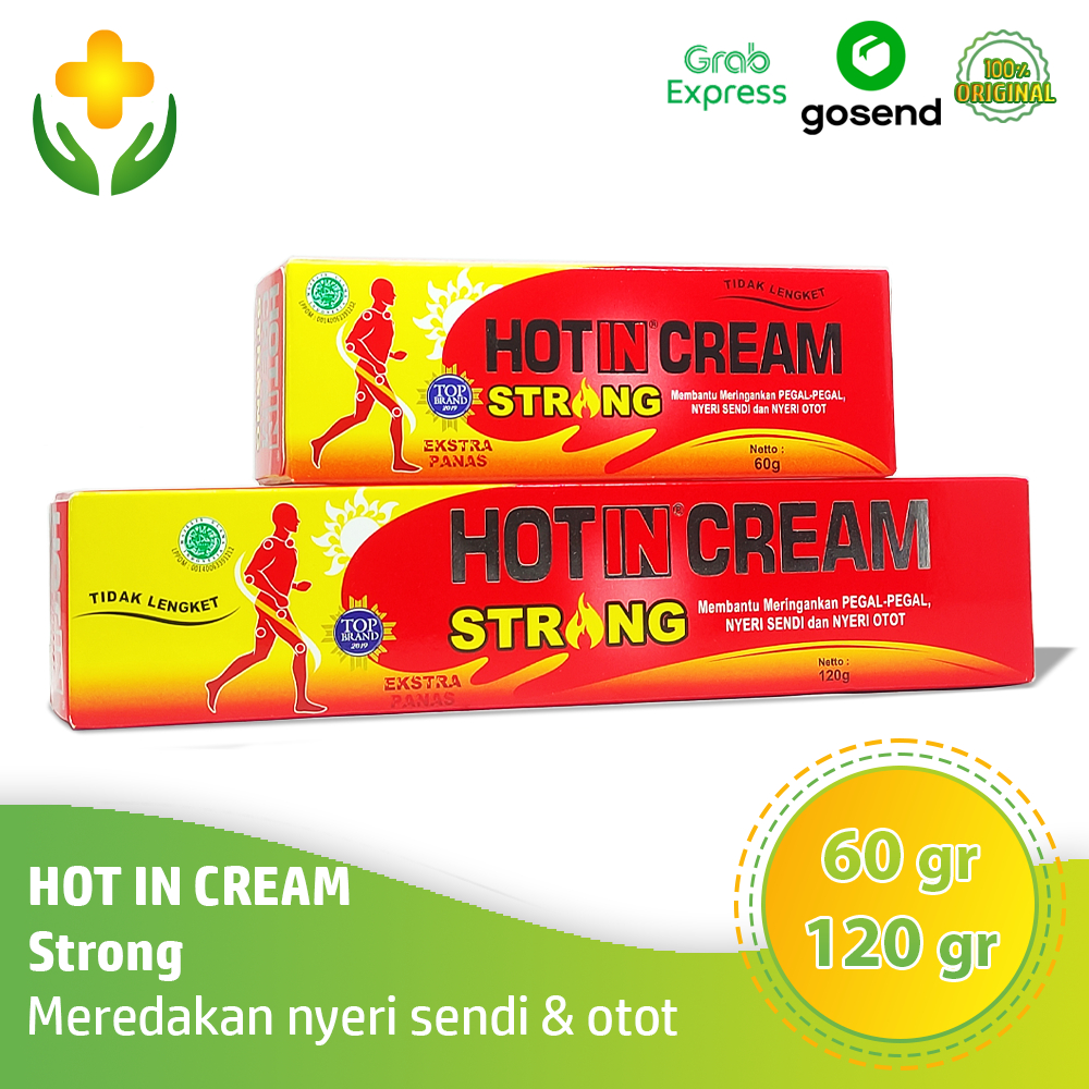 Jual Hot In Cream Strong 60 gr & 120 gr - Krim Pegal Linu Nyeri Otot ...