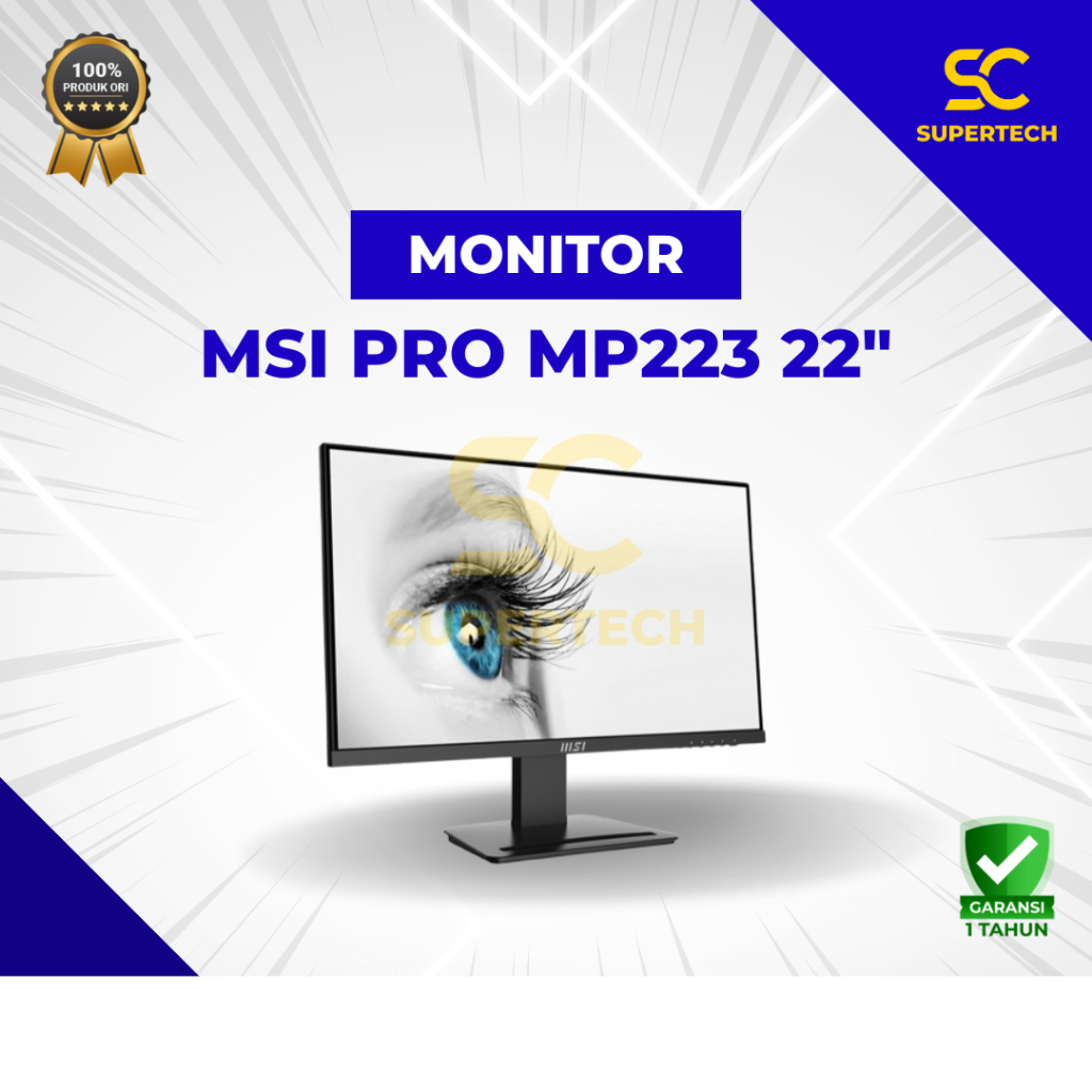 Jual LED Monitor MSI PRO MP223 Full HD 22" | Shopee Indonesia