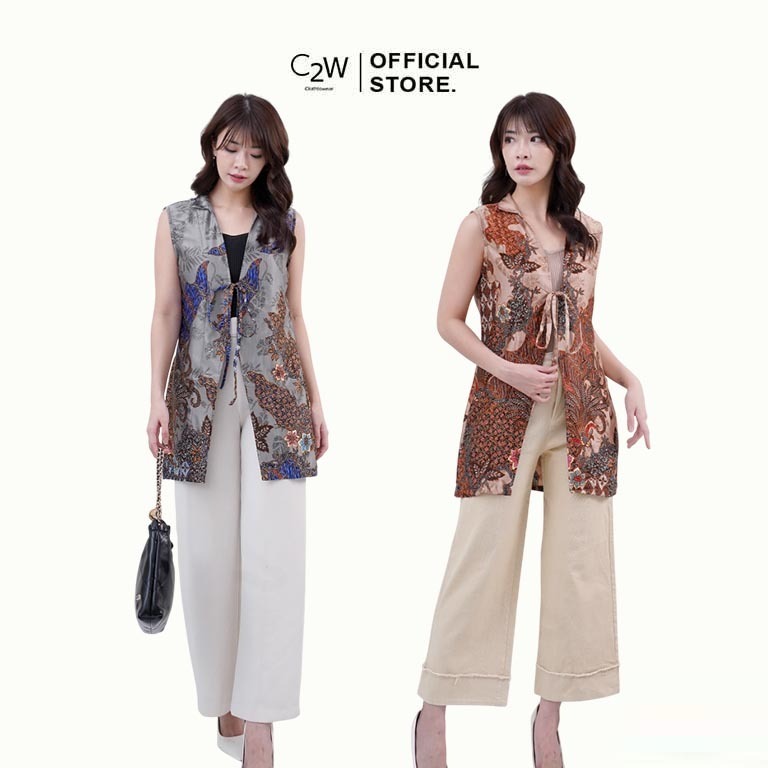 Jual C2W Clothtowear Rompi Batik Wanita All Size Satin Women's Clothes ...