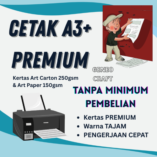 Jual Cetak Print A3+ | Ukuran Besar (32,9 x 48,3 cm) | Shopee Indonesia