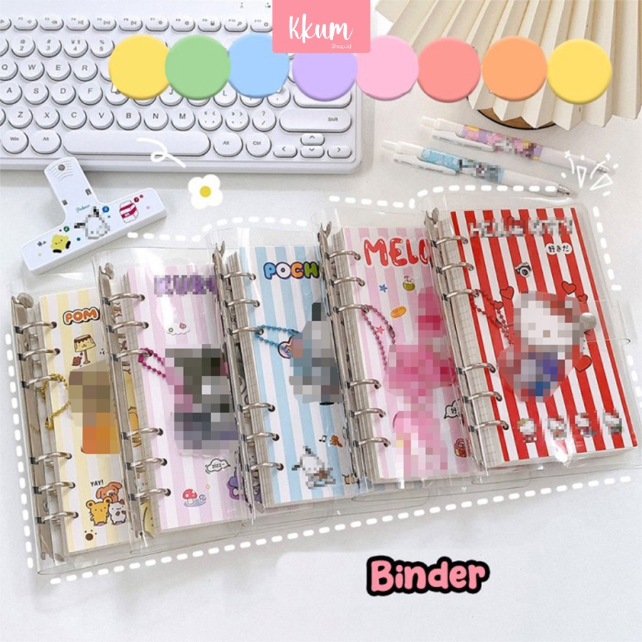 Jual Binder note A6 cute peach / Buku catatan 100 lembar/ Notebook ...