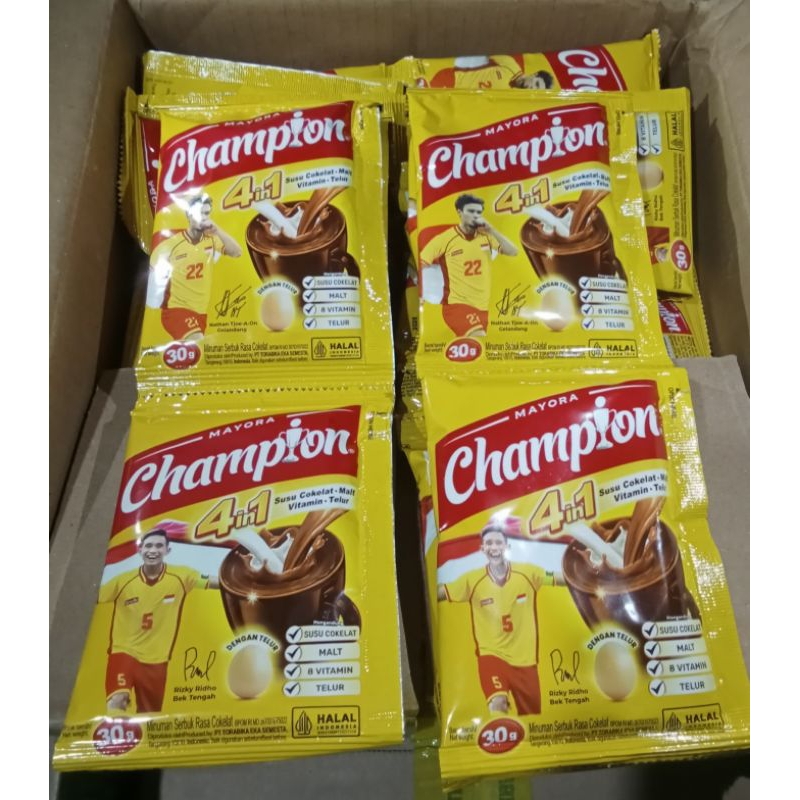 Jual Energen Champion Susu Coklat Kemasan @30gram Isi 5 pcs | Shopee ...