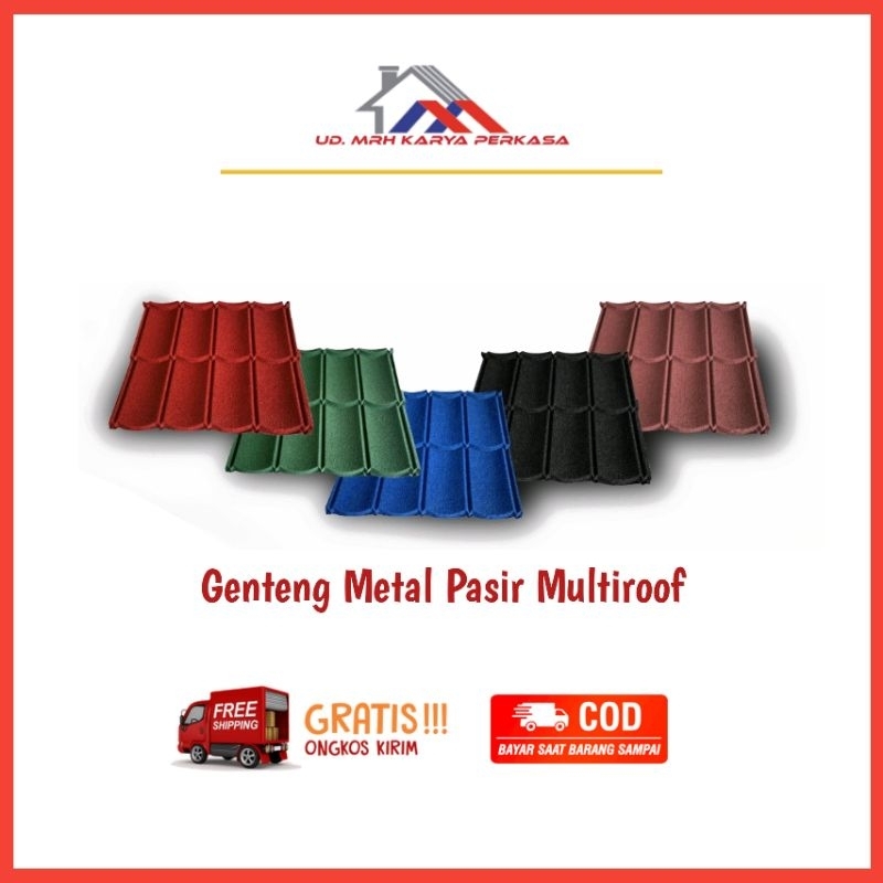 Jual Genteng Multiroof Metal Pasir | COD dan Gratis Ongkir S&K | Shopee ...