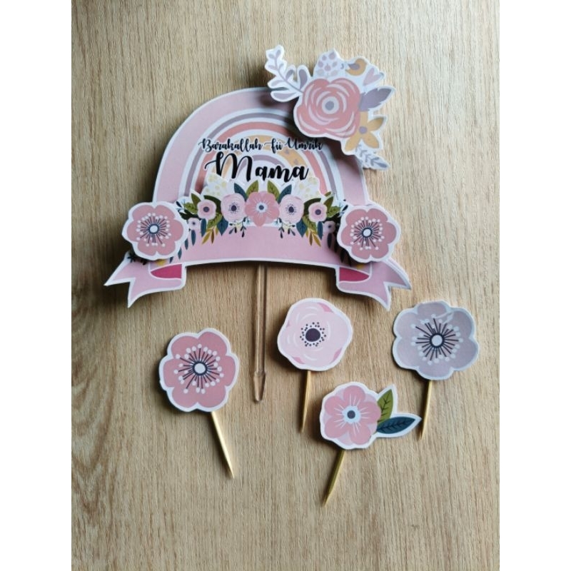 Jual Pop Up Cake Topper Mama (Flower) | Shopee Indonesia