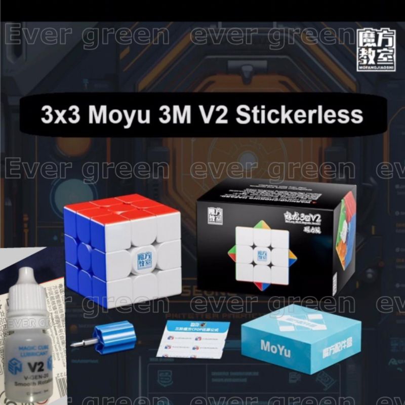 Jual Moyu Speed Cube 3x3 Magnetic Version 3M-V2 Moyu Meilong 3MV2 ...