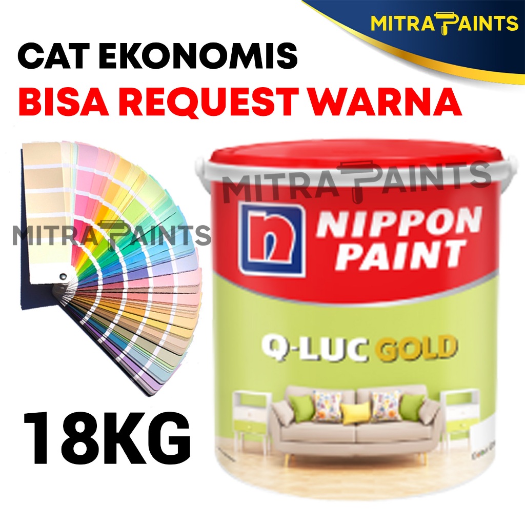 Jual CAT 1 PAIL QLUC GOLD NIPPON PAINT / CAT INTERIOR NIPPON PAINT 18 ...