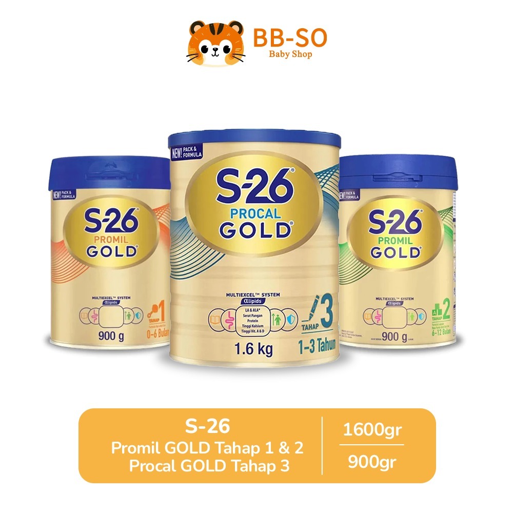 Jual S-26 Promil GOLD Tahap 1 & 2 Susu Formula Kemasan Kaleng 900gr / S ...