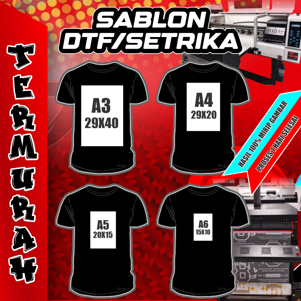 Jual Sablon Setrika Custom, sablon Dtf A3 A4 A5 A6, Sablon Digital, Dtf satuan,Print dtf,Sablon ...