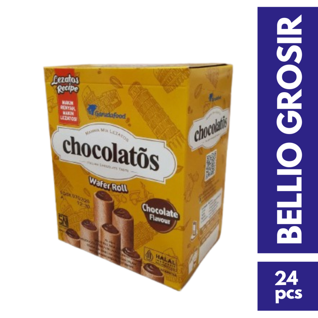 Jual Chocolatos Wafer Roll 1 Box/ Isi 24pcs | Shopee Indonesia
