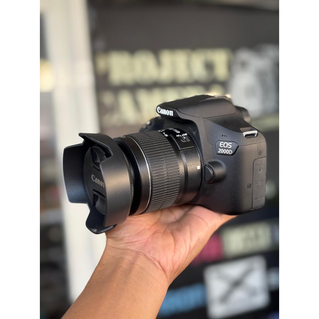 Jual Canon EOS 2000D Kit SC 800 Fullset Bonus Banyak | Shopee Indonesia