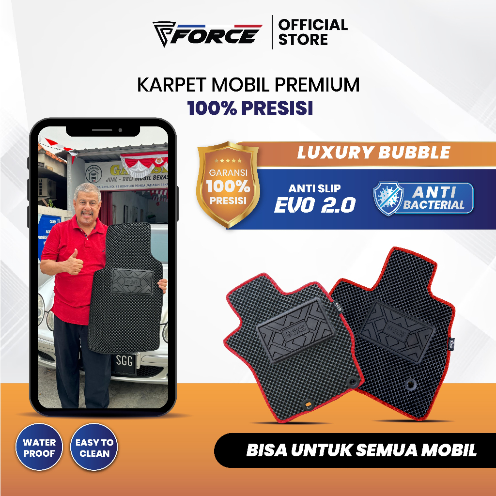 Jual OFFICIAL Karpet Mobil FORCE VinFast Type LUXURY BUBBLE | Shopee ...