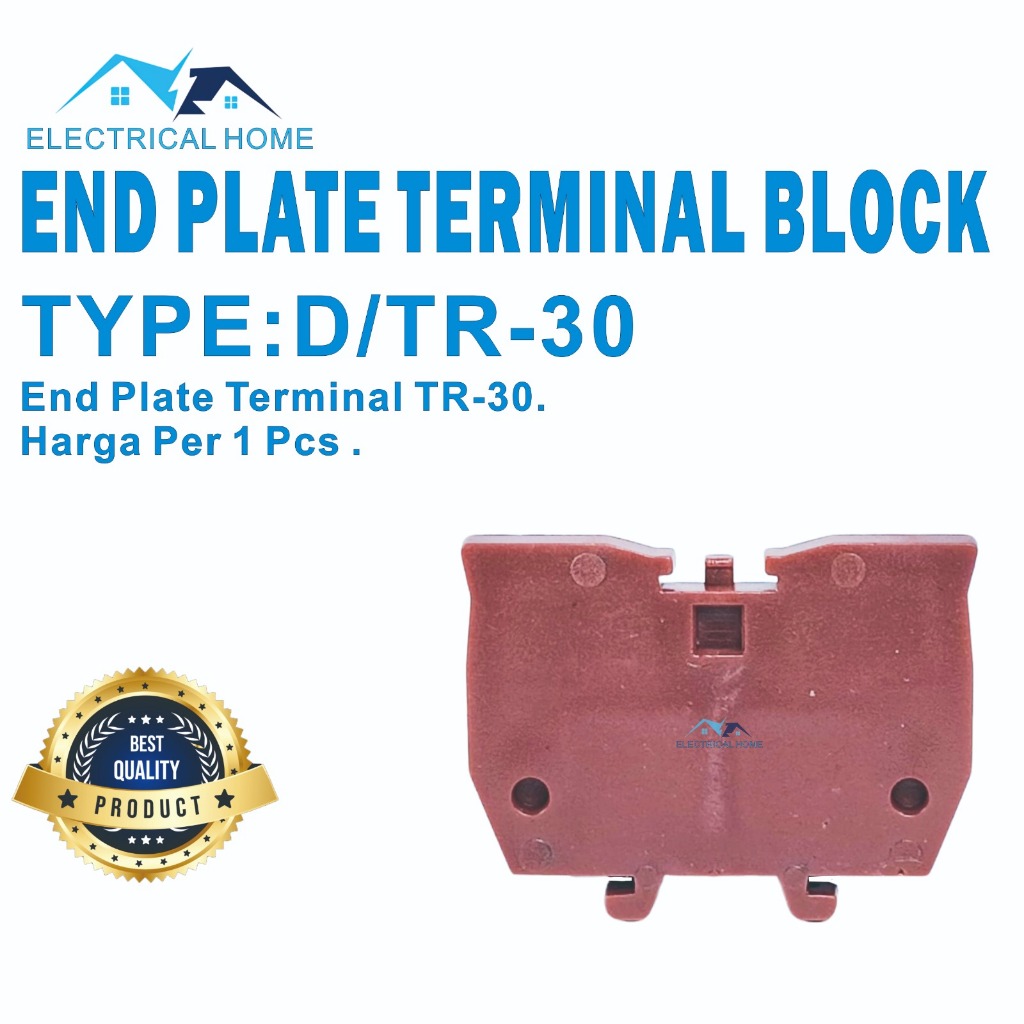 Jual End Plate Terminal Block TR-30 Din Rail. | Shopee Indonesia