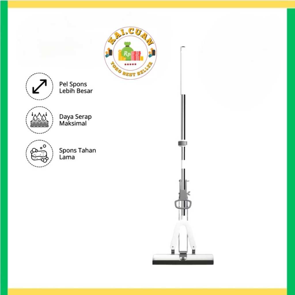 Jual (KAI)Alat Pel Busa Peras Set /Cleaning Mop Daya Serap Tinggi Mudah ...