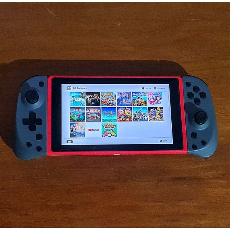 Jual Tablet Nintendo Switch V2 OFW Super Mario Red Edition + Joycon ...