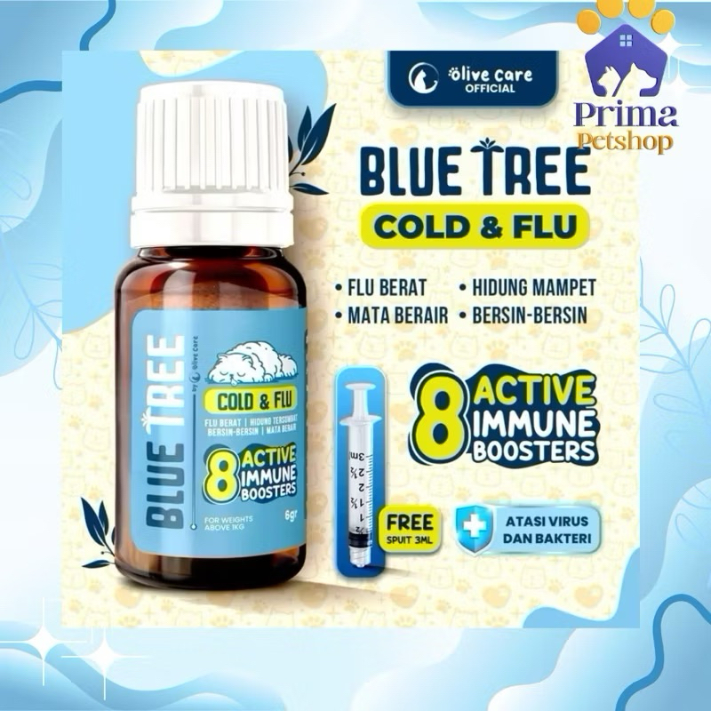 Jual GROSIR Olive Care Blue Tree Flu cold & flu obat pilek flu pada ...