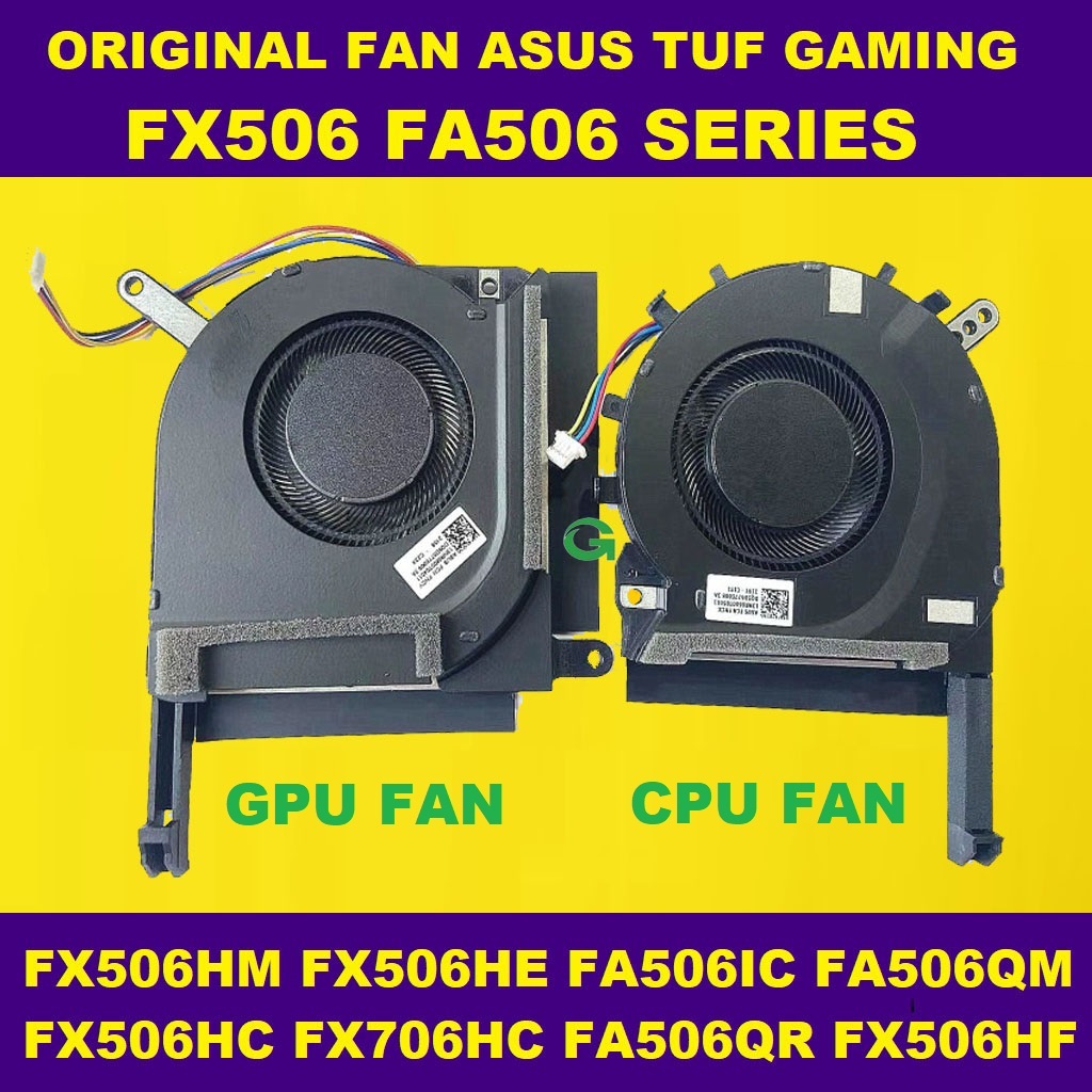 Jual CPU GPU Cooling Fan Kipas Asus TUF F15 F17 FX506HM FX506HE FA506IC ...