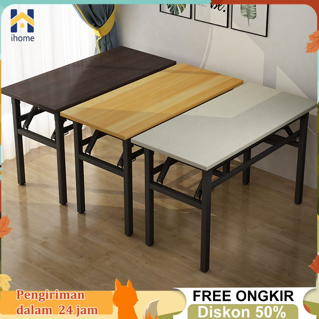 Jual IH Meja Lipat Portable Meja Belajar Meja Kantor Besi Meja Pelatihan Serbaguna Meja Lipat ...