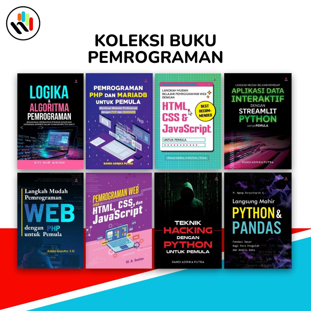 Jual Buku Pemrograman Logika And Algoritma Pemrogramanpython And Pandasteknik Hacking Dengan