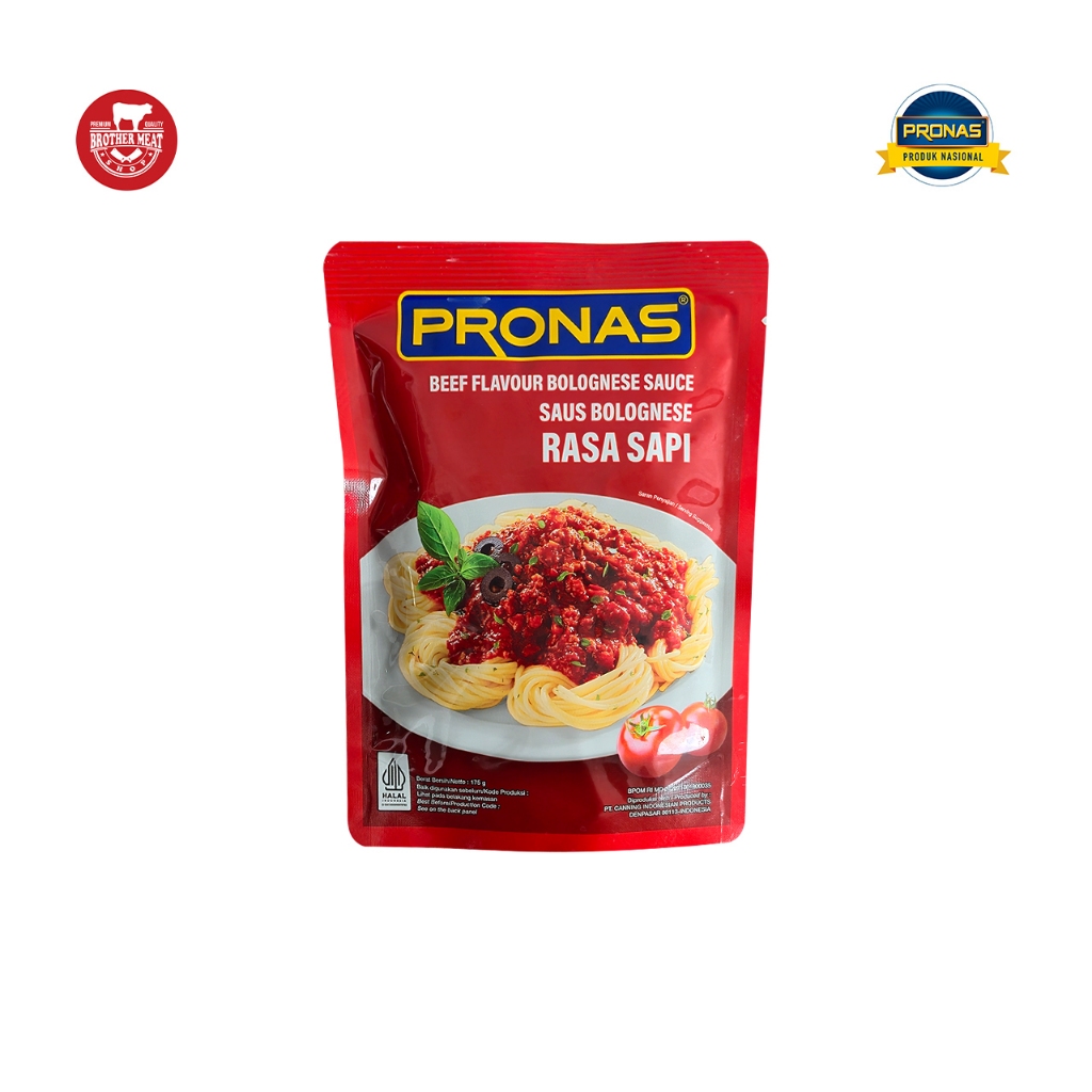 Jual PRONAS Bolognese Beef Sauce 175gr, Saus dengan Daging Sapi Halal ...