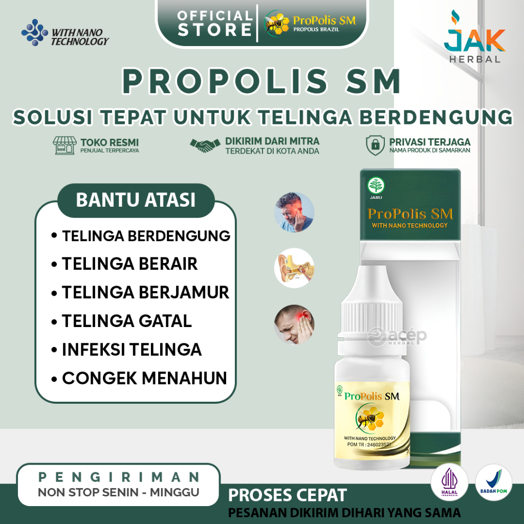 Jual Propolis SM - Obat Tetes Telinga Telinga Berdengung, Telinga Sakit ...