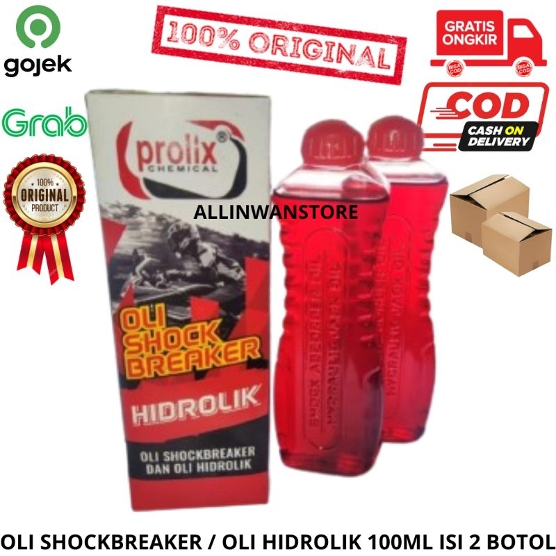 Jual OLI SHOCKBREAKER / OLI HIDROLIK PROLIX SHOCK BREAKER 200ML (100ml ...