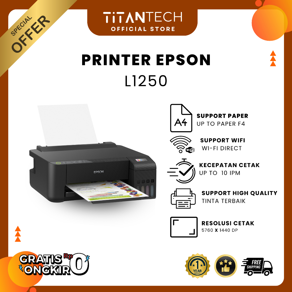 Jual TITANTECH PRINTER EPSON L1250 | Shopee Indonesia