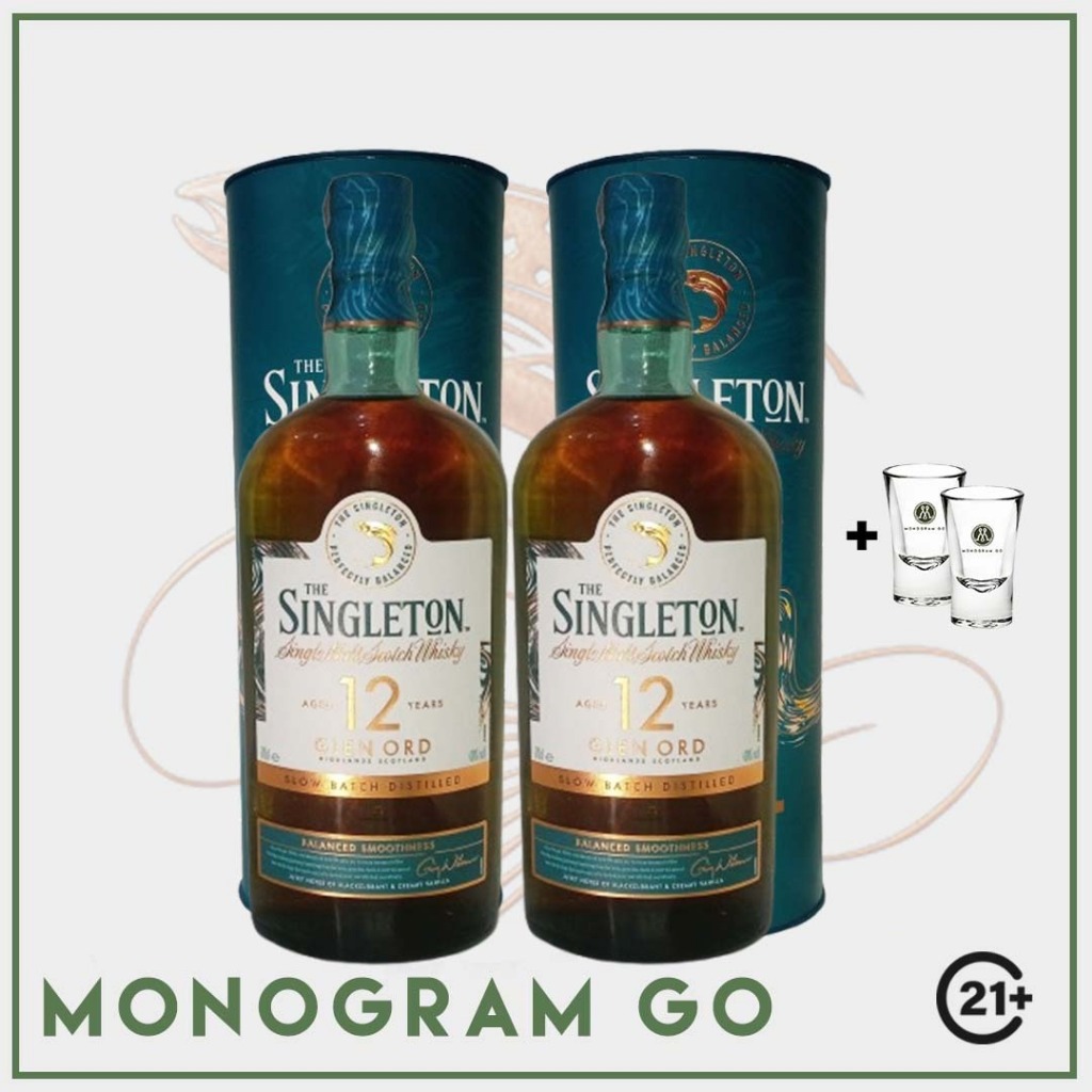 Jual SINGLETON 12 Years Old Glen Ord 700ml (2 Bottles FREE 2 Glass ...