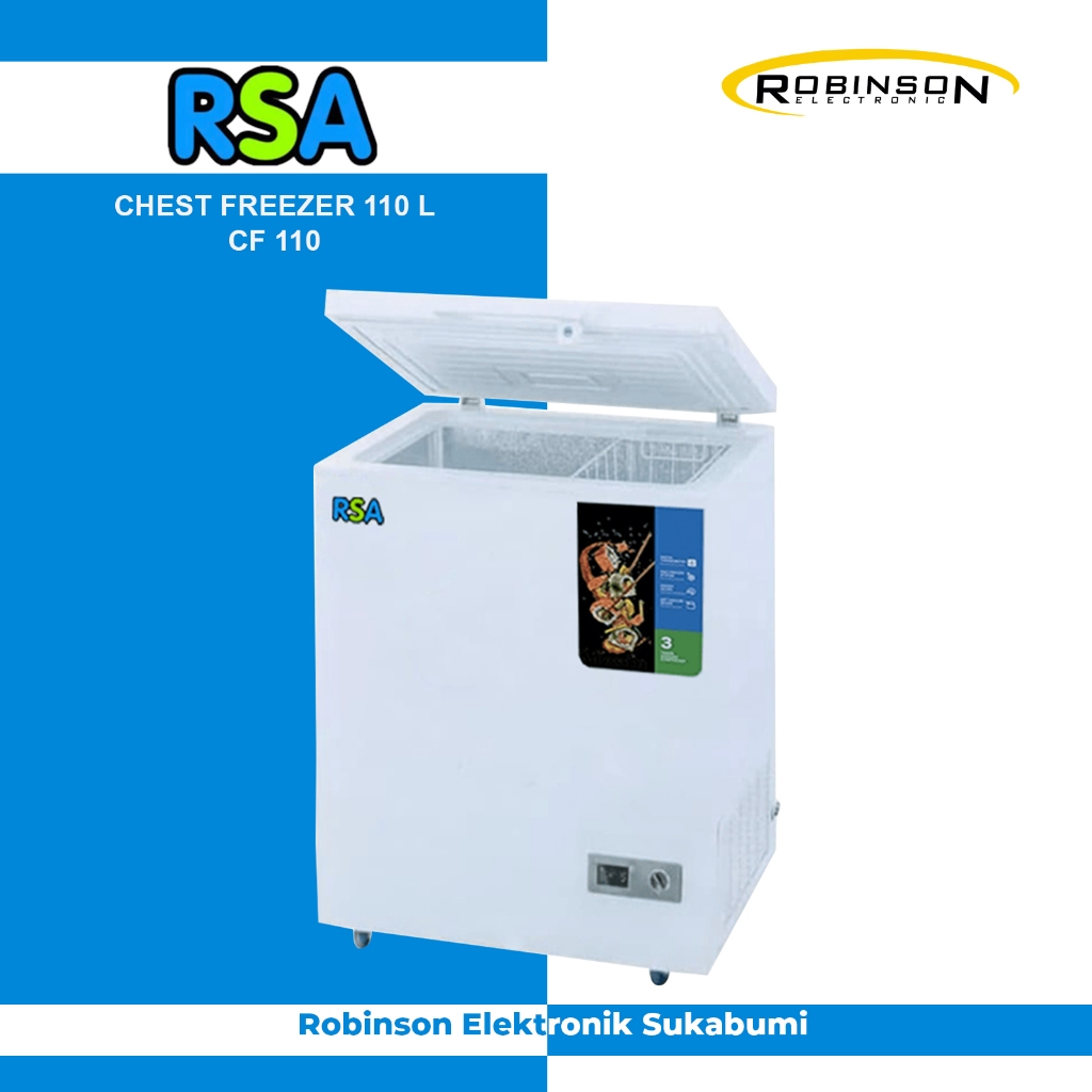 Jual Chest Freezer RSA 100L CF 110 | Shopee Indonesia