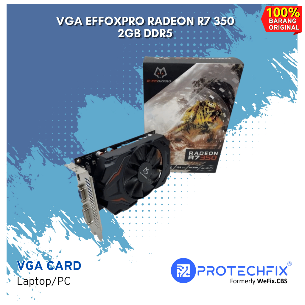 Jual VGA EFFOXPRO RADEON R7 350 2GB DDR5 | Shopee Indonesia