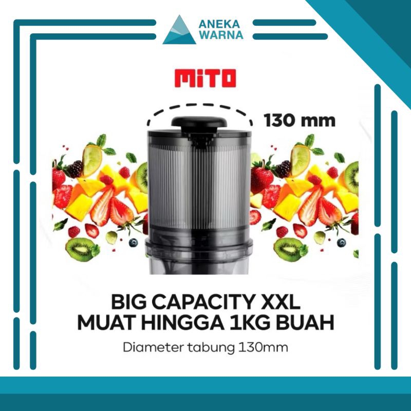 Jual MITOCHIBA - MAPLE JUICER MITO SLOW JUICER LOW WATT BIG CAPACITY ...