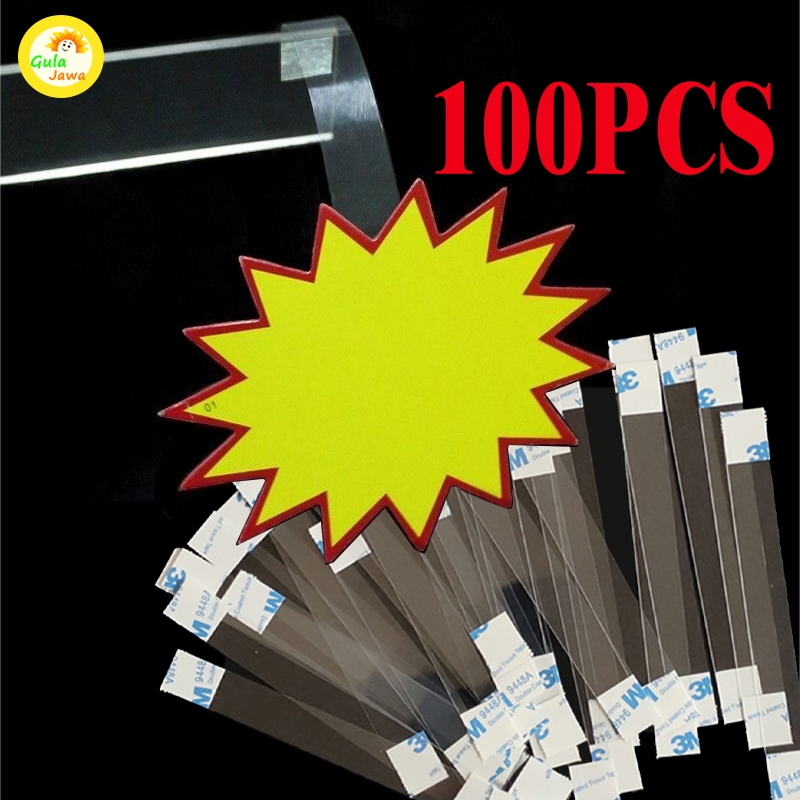 Jual Kartu Promo Mika Self-Adhesive 100 Lembar Wobbler Plastik ...