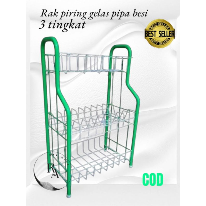 Jual RAK PIRING RPL PIPA AL 3 TINGKAT/RAK PIRING/RAK PIRING PIPA BESI ...