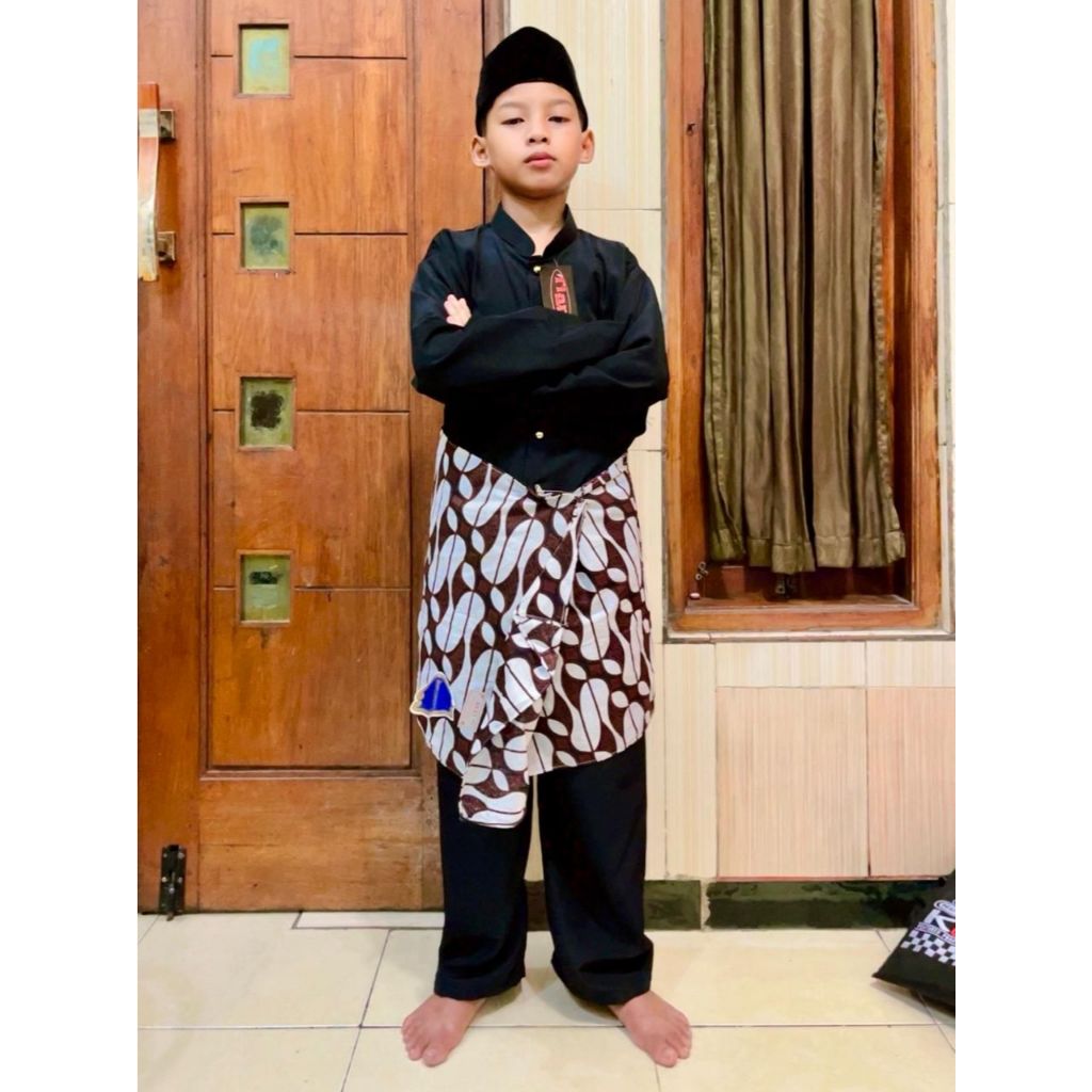 Jual SETELAN BAJU ADAT BASOFI WARNA HITAM ANAK-ANAK SAMPAI DEWASA (FREE ...