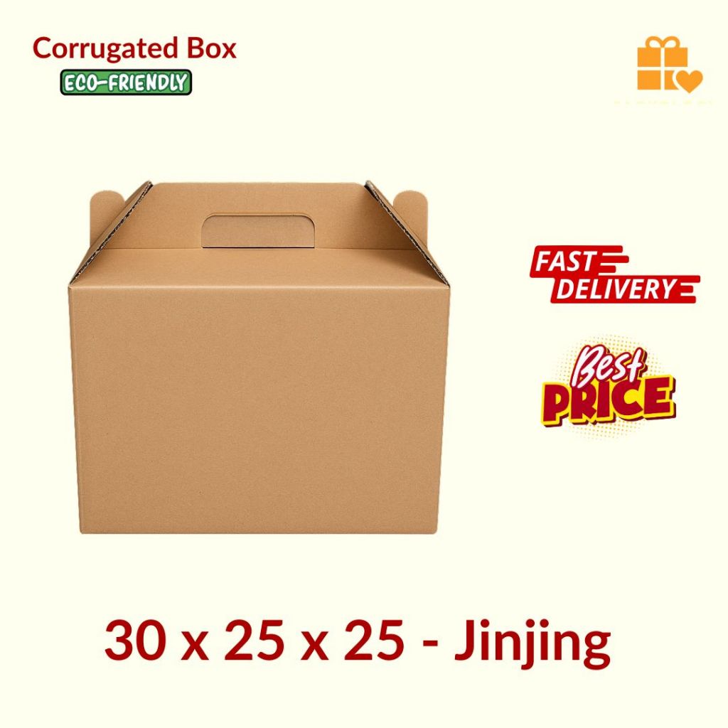Jual Kardus Jinjing 30x25x25 cm Dus Tenteng Dus Parcel Gable Box ...