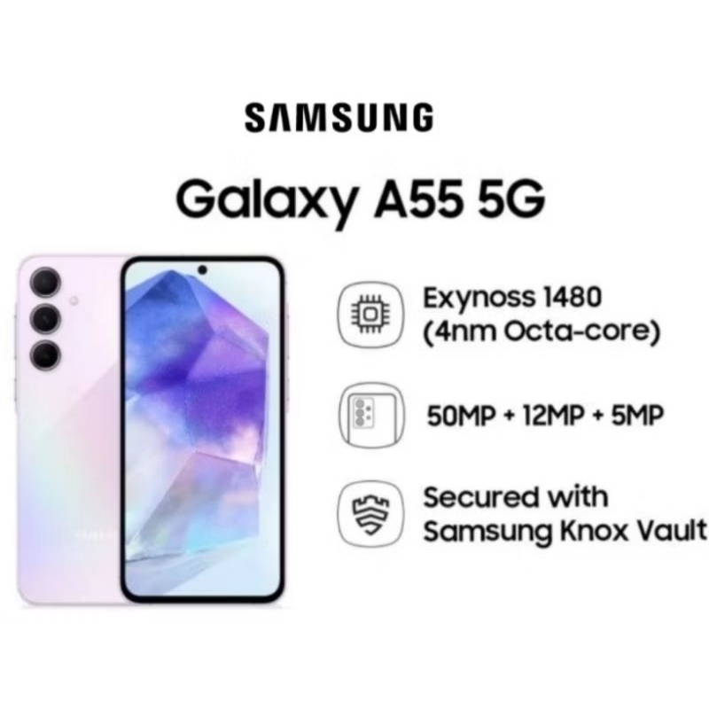 Jual Samsung Galaxy A55 5G 8/256 Baru Segel Original Sein Garansi Resmi ...
