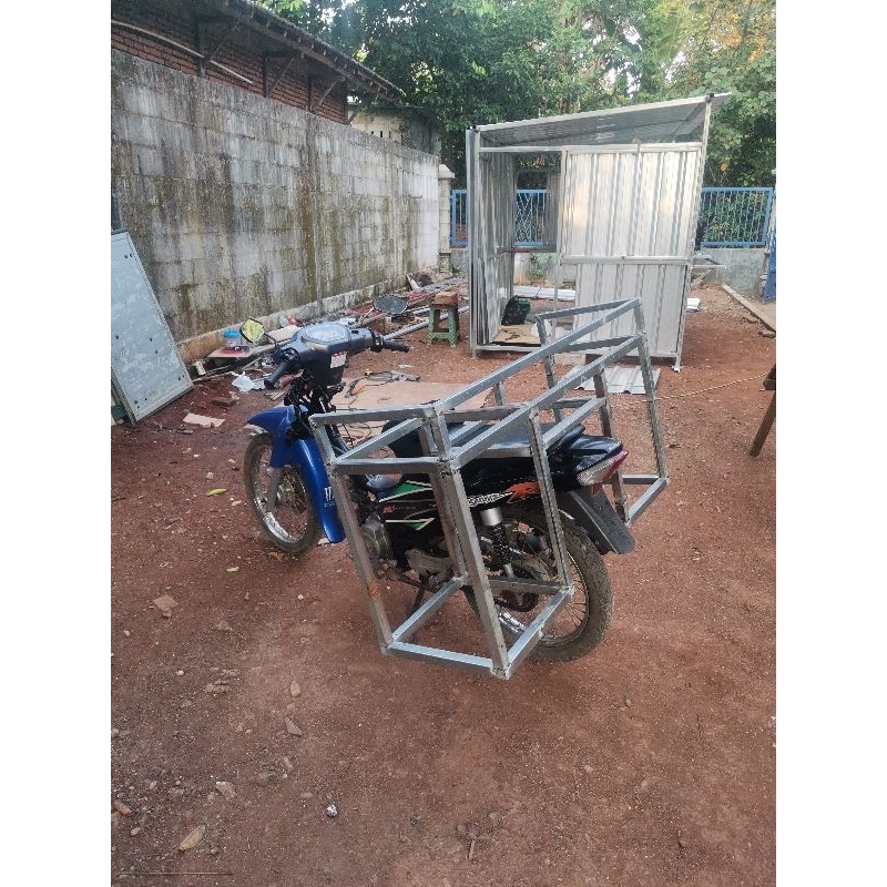 Jual rombong motor buat jualan keliling terbuat dari besi galvanis anti ...