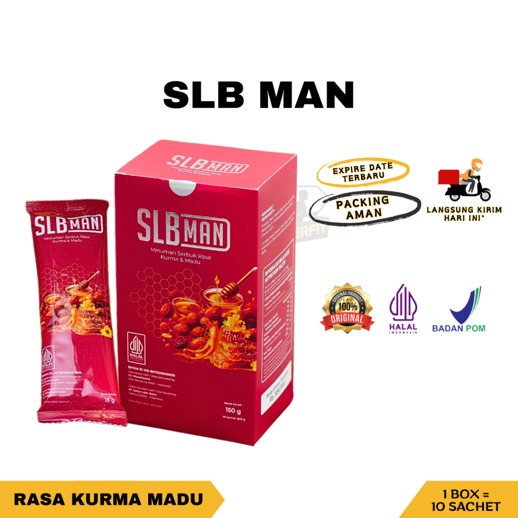Jual SLB MAN 1 Box isi 10 Sachet Minuman Ginseng KOPI SLB KOFFIE BPOM ...