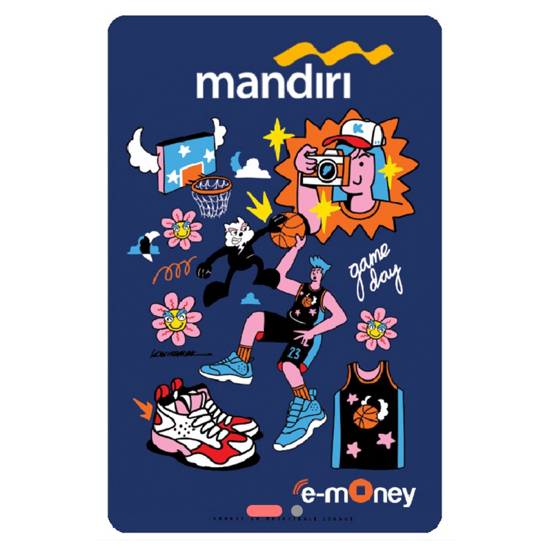 Jual kartu eMoney eToll Limited Edition Indonesian Basketball League ...